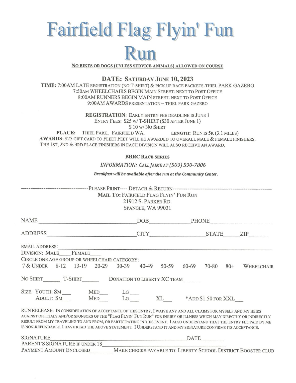 Flag Day – Fairfield, WA